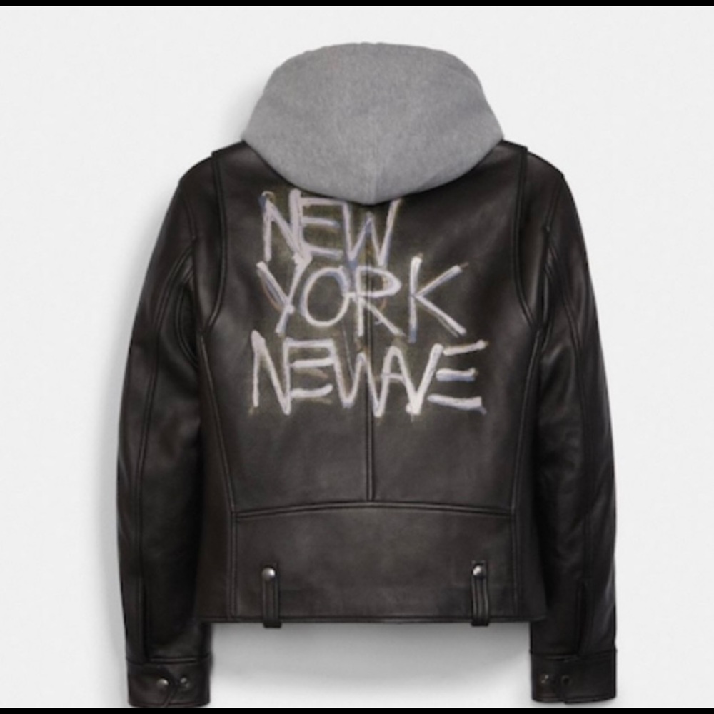 Coach X Jean Michel Basquiat Leather Jacket - Gem